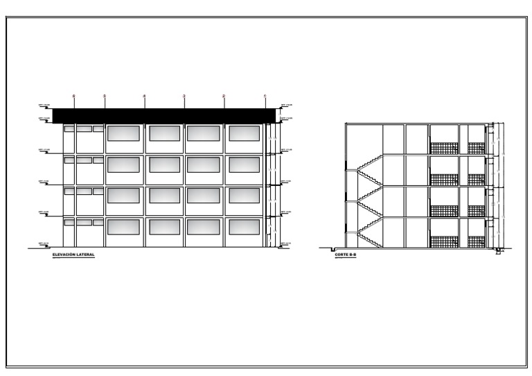 Corte-Elevación 2 | PDF