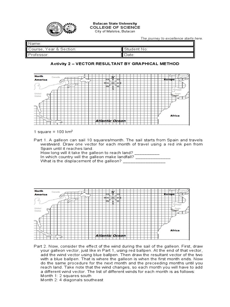 Activity 2 Resultant Vector by Graphical Method | PDF | Tropical ...