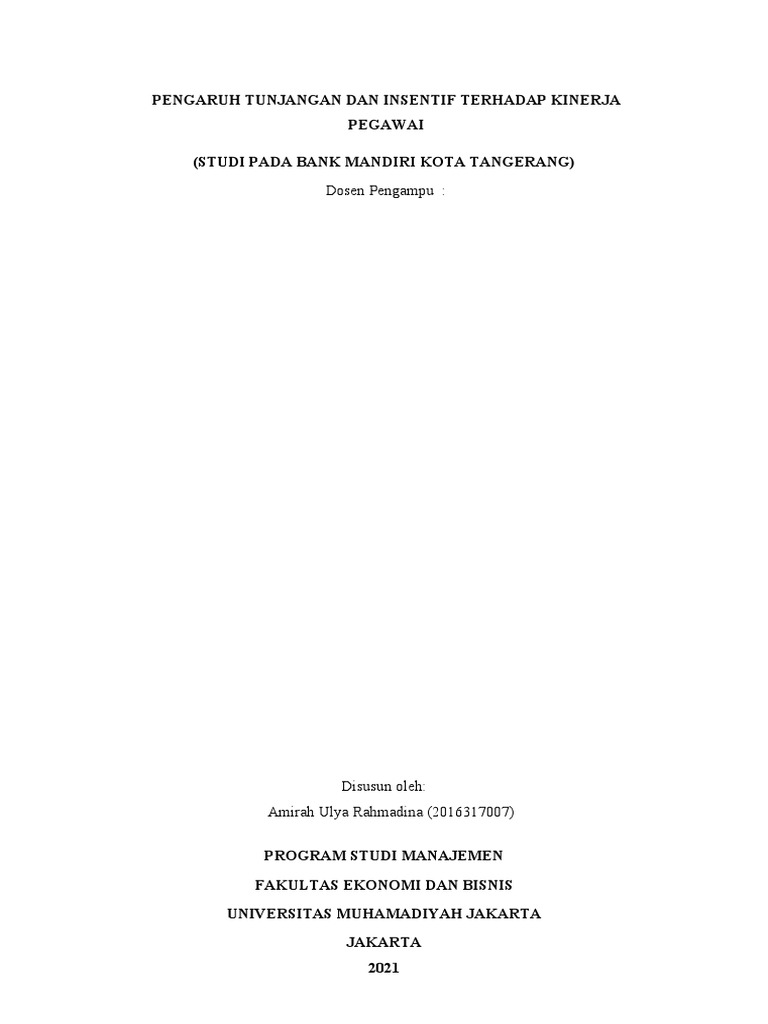 Proposal Penelitian MSDM 4 PDF Free | PDF