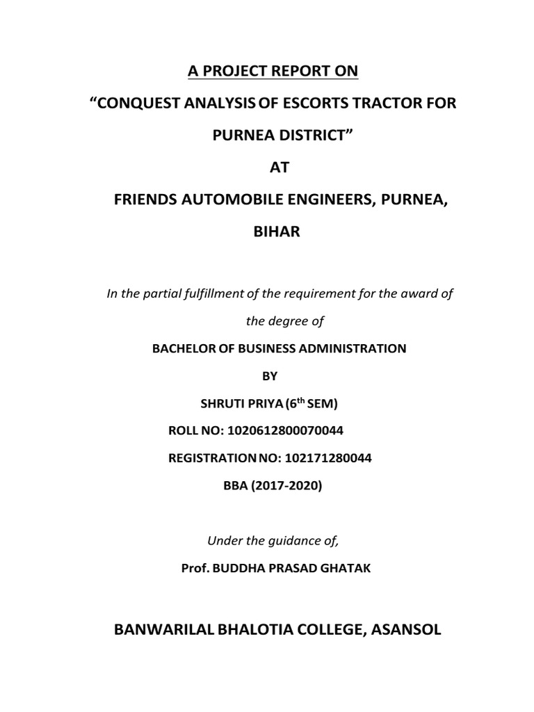 Project Report (Demo) | Download Free PDF | Business | Science