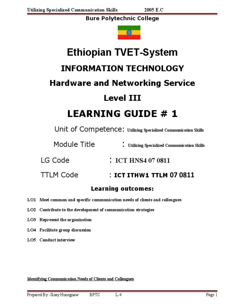 ICT ITS4!14!0811 Utilize Specialized Communication Skills | PDF ICT ITS4!14!0811 Utilize Specialized Communication Skills | PDF