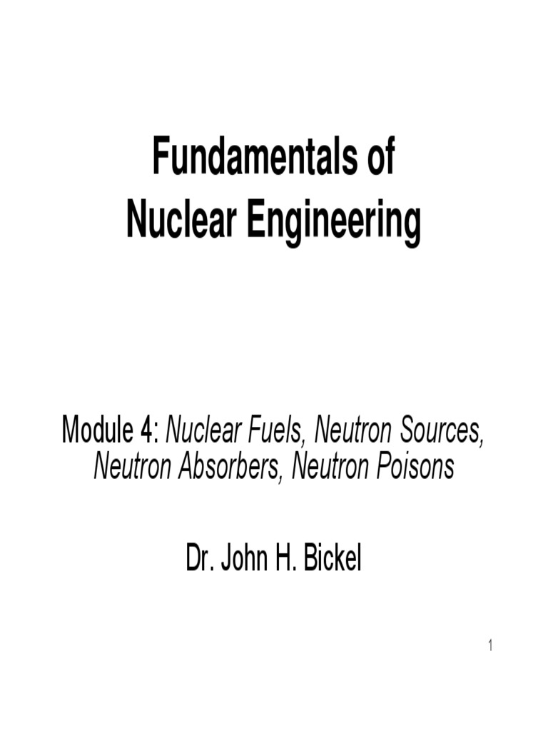Nuclear Engineering | PDF | Nuclear Fission | Neutron