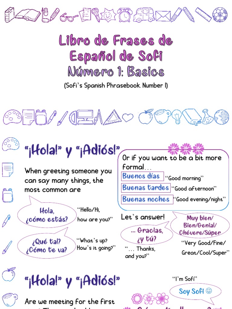 Spanish Phrasebook BASICS | PDF