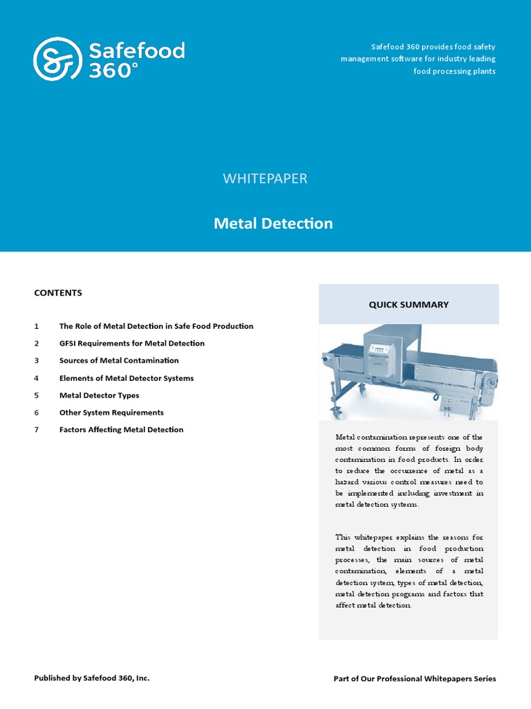 Metal-Detection WHITE PAPER | PDF