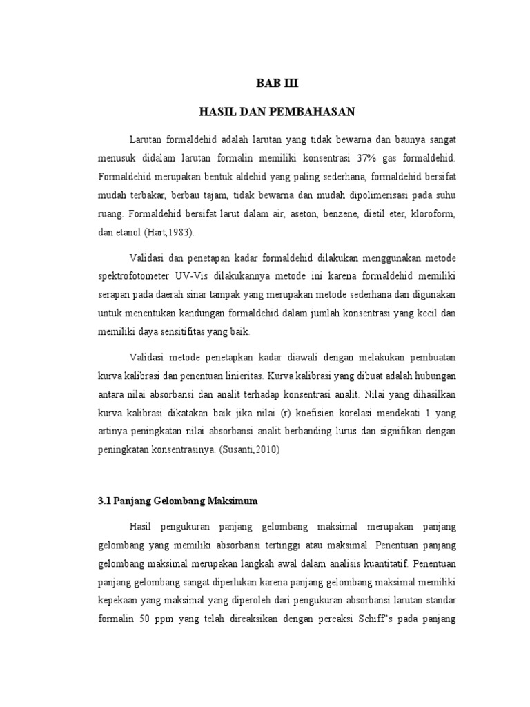 Bab 111 Formalin Fix | PDF