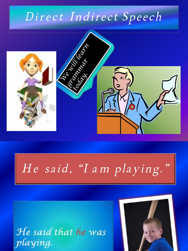 Direct and Indirect Speech | PDF | Verb | Syntactic Relationships