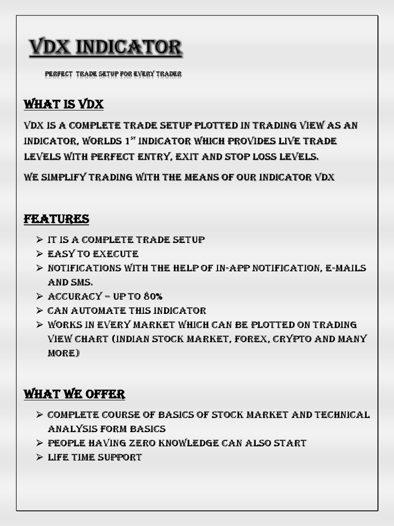 VDX: Ultimate Trading Indicator Guide | PDF | Business | Computers