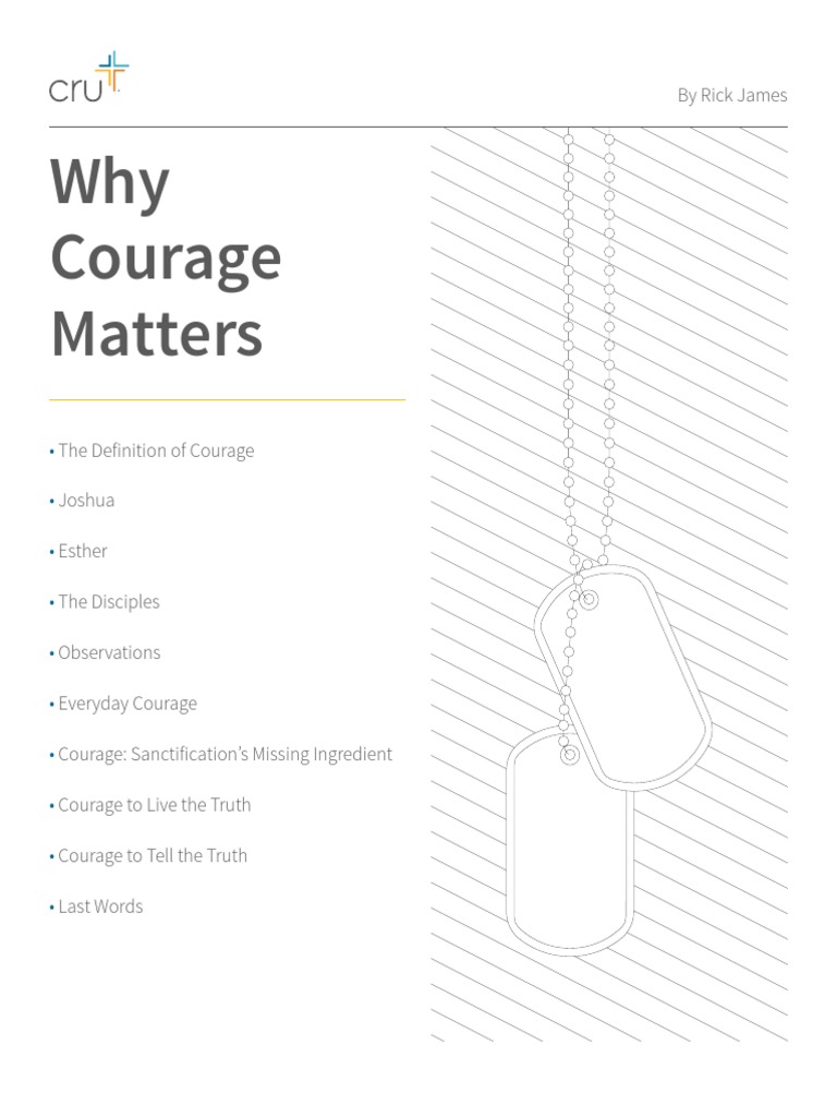 Why Courage Matters: by Rick James | PDF | Book Of Esther | Courage
