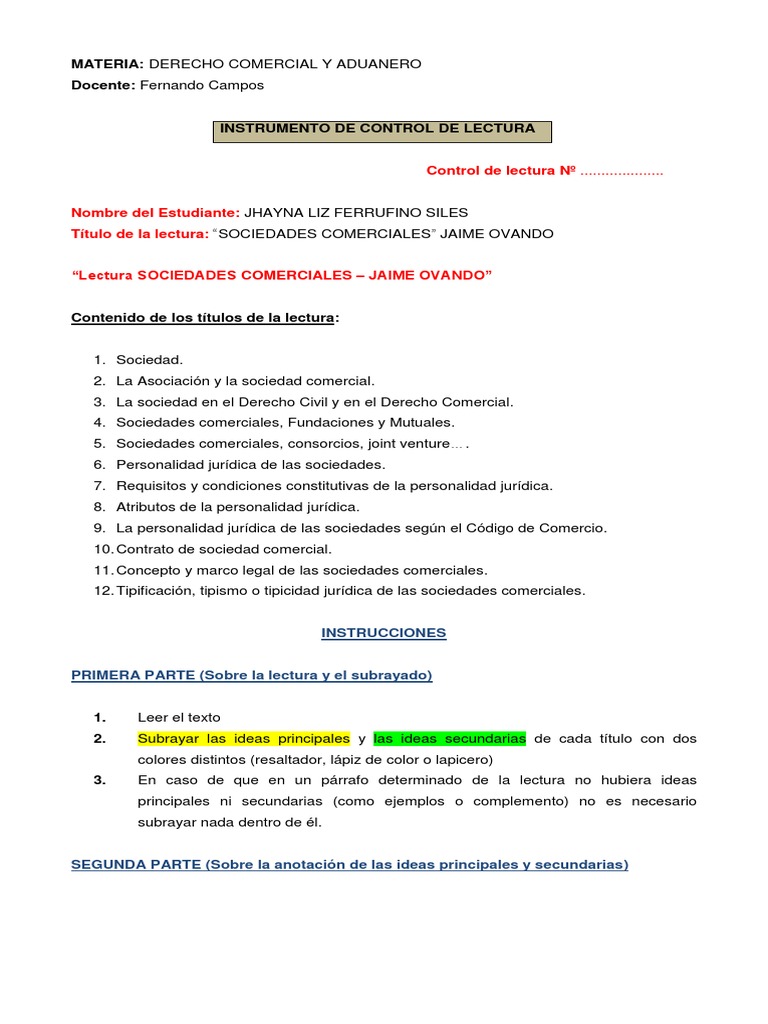 Sociedades Comerciales - JAIME OVANDO | PDF | Sociedad de ...