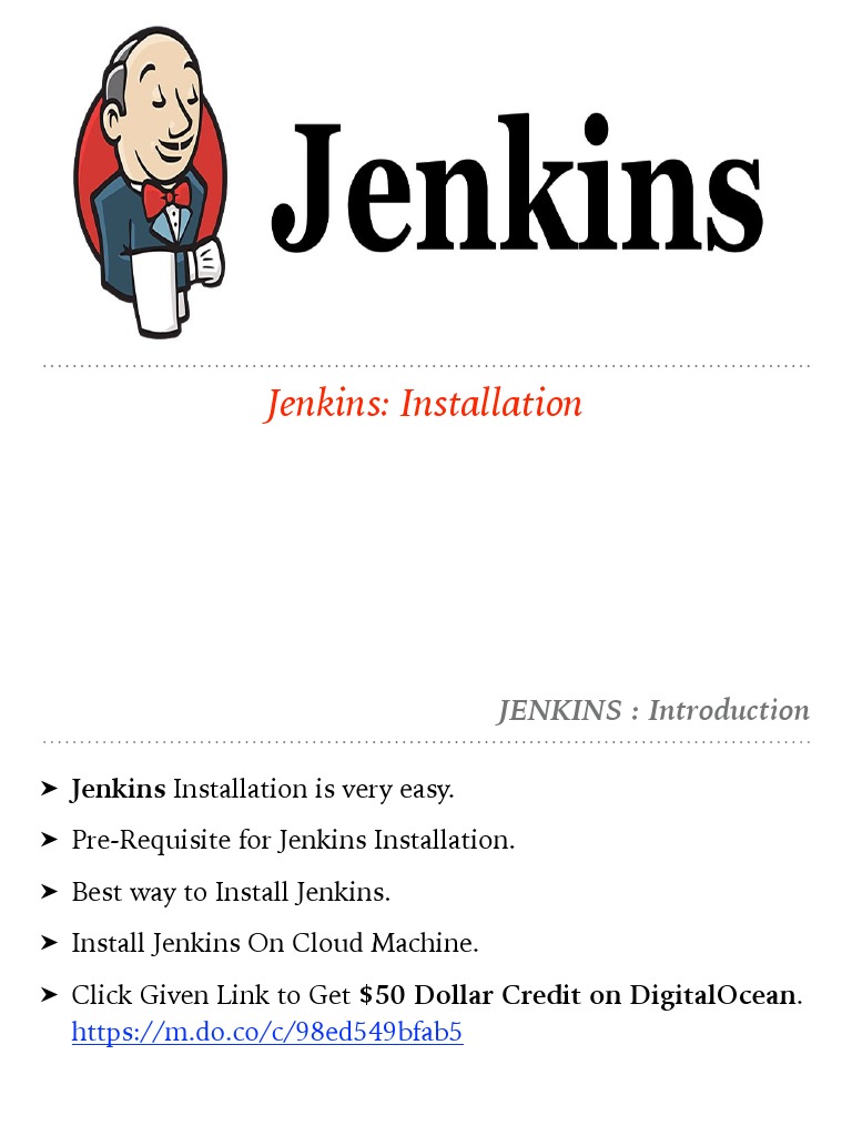 Install Jenkins | PDF