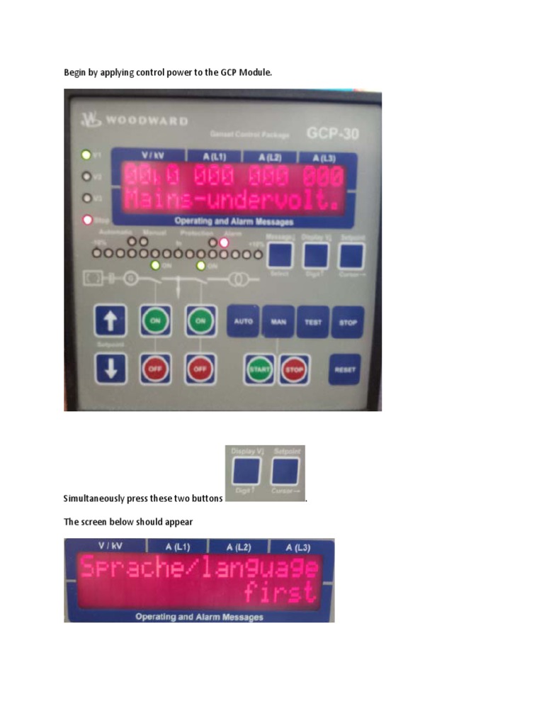Begin by Applying Control Power To The GCP Module | PDF | Business ...