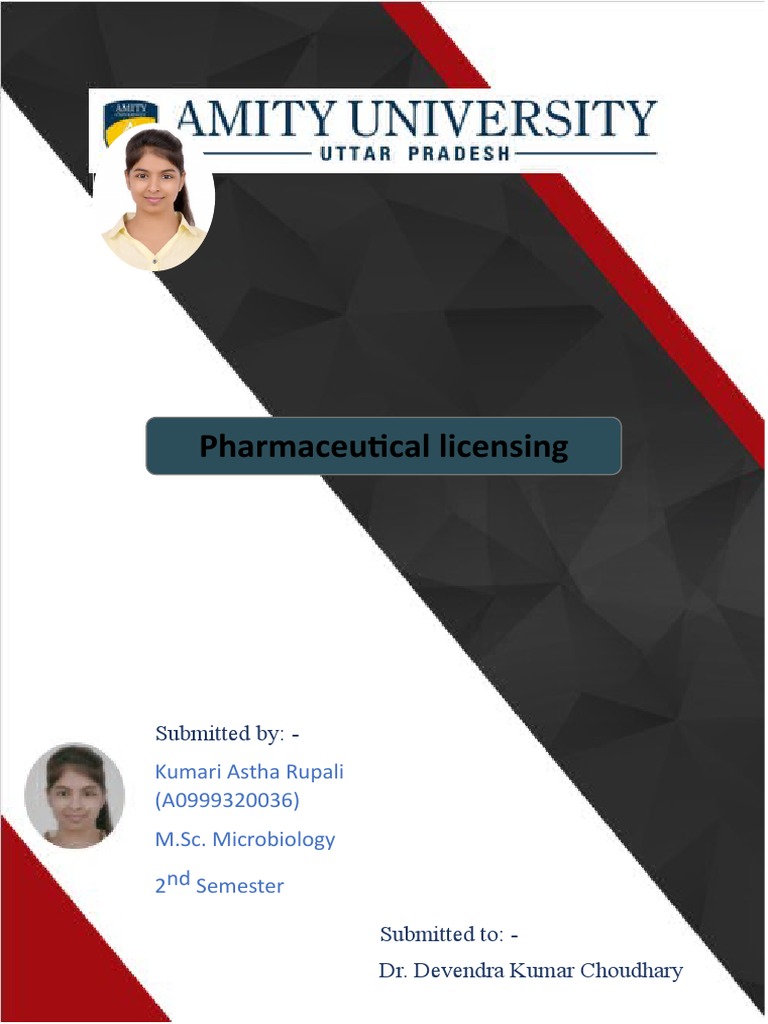 Pharmaceutical Licensing | PDF | License | Pharmacy