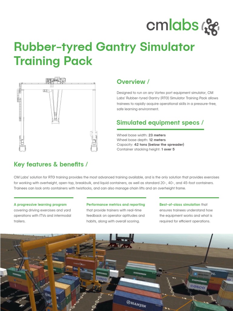 RTG Simulator Training Pack Provides Advanced Container Handling Skills ...