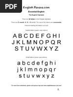 Printable English Alphabet PDF Guide | PDF | Alphabet | English Language