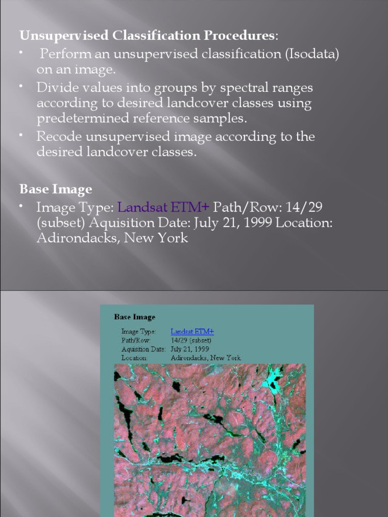 Unsupervised Classification of Landsat ETM+ | PDF