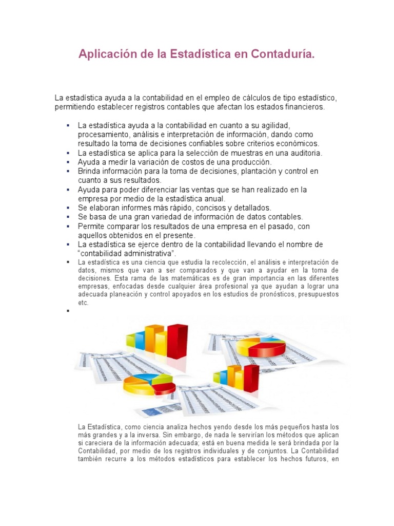 Estadística en Contabilidad y Auditoría | PDF | Estadísticas | Contabilidad