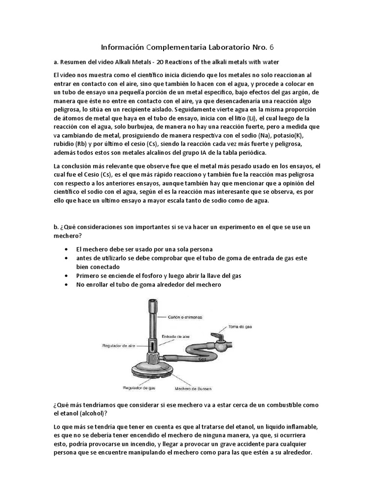 Información Complementaria Lab 6 | PDF