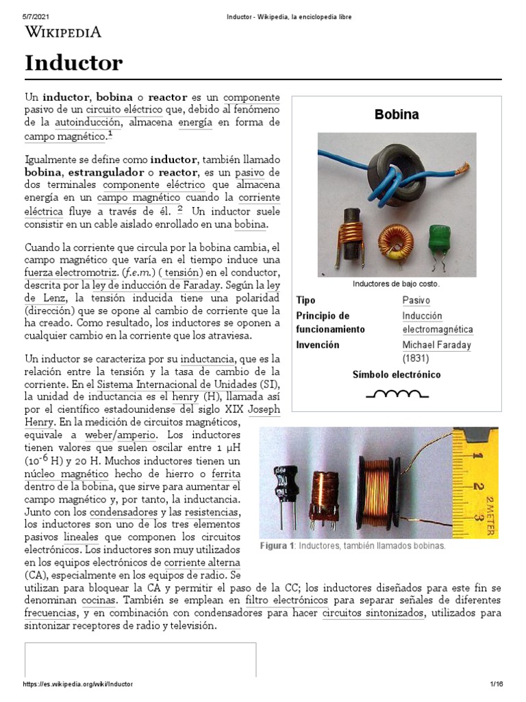 Inductor | PDF | Inductor | Magnetismo