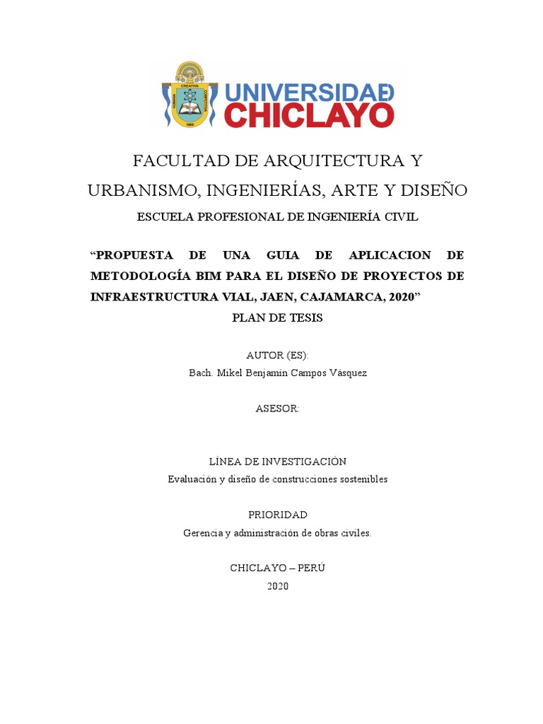 MIKEL CAMPOS Plan de Tesis | PDF | Software | Planificación