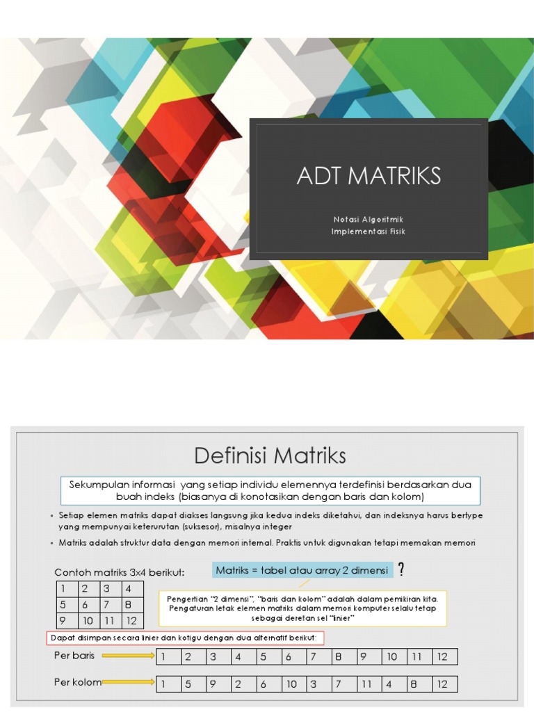 ADT Matriks | PDF