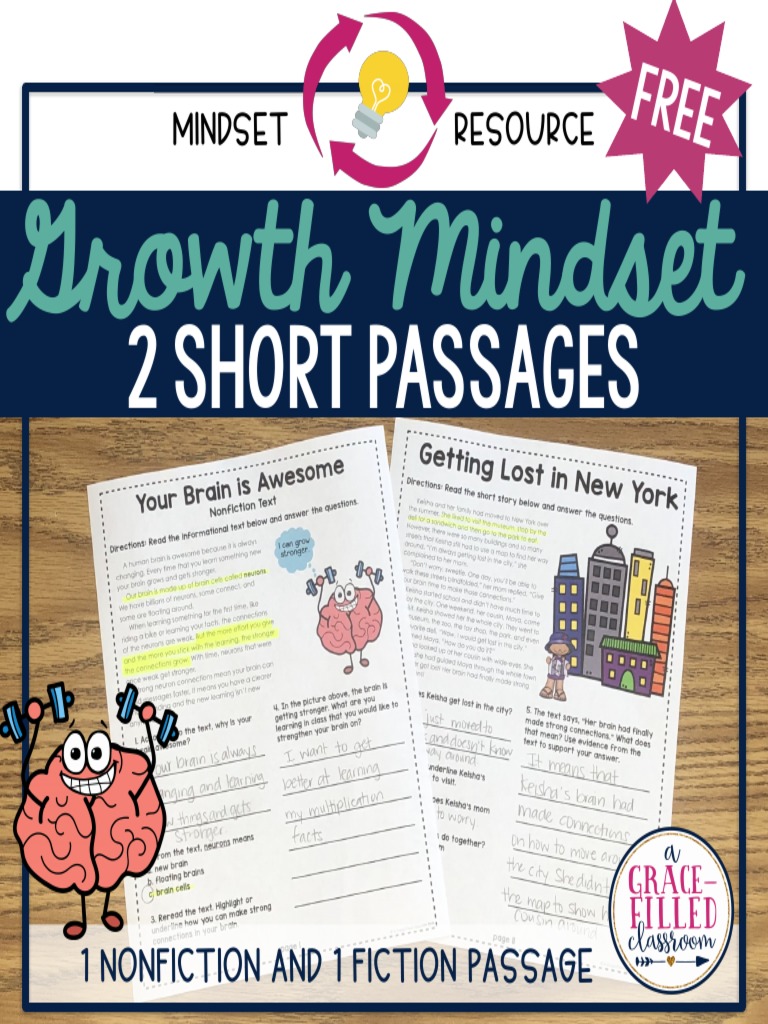 2 Short Passages: Growth Mindset | PDF | Mindset | Cognition