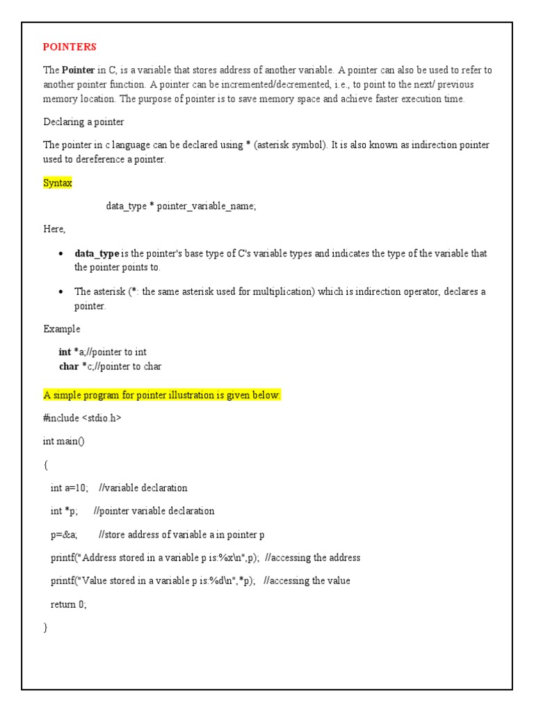 Command Line Arguments Pdf Pointer Computer Programming 64 Bit