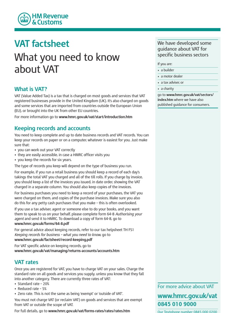 VAT FS1 What You Need To Know About VAT | PDF | Value Added Tax | Invoice