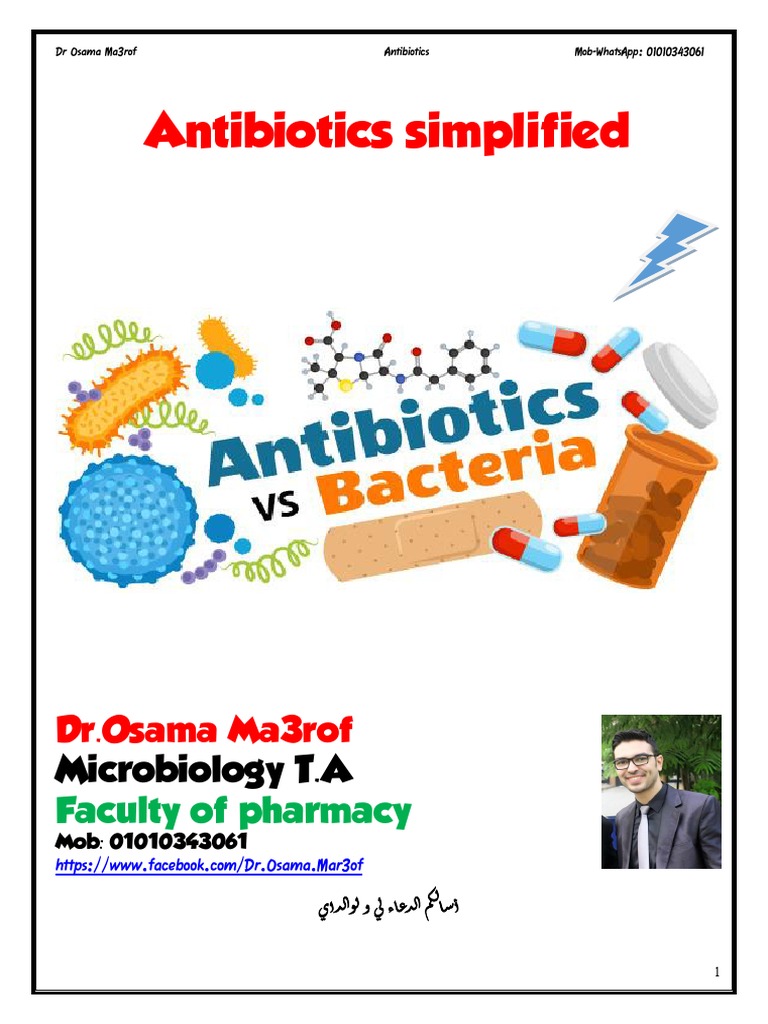 Antibiotics Simplified 1st Edition DR - Osama Ma3rof | PDF | Beta ...