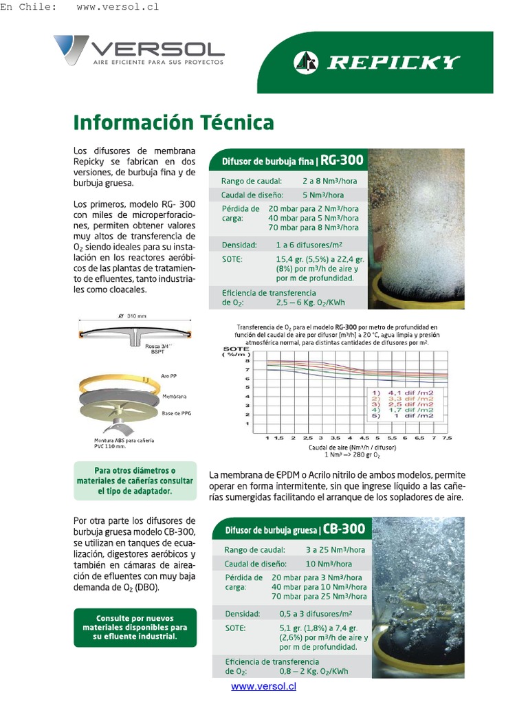 Difusores Repicky RG300 CB300 | PDF