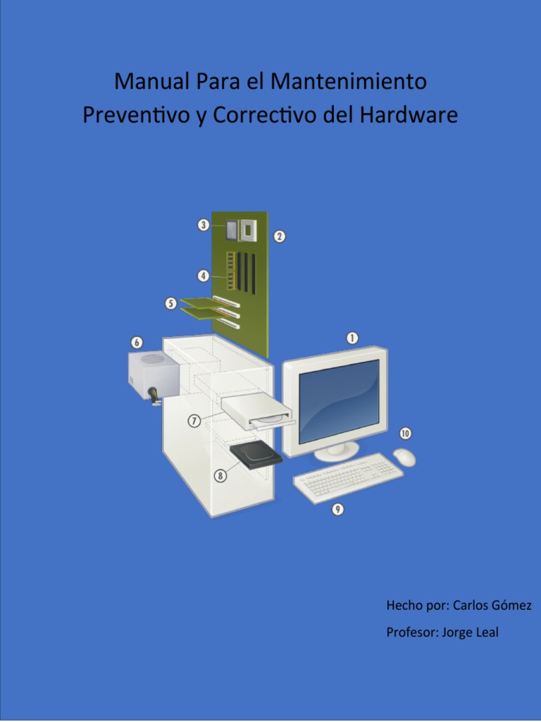 Manual para El Mantenimiento Preventivo y Corectivo Del Hardware | PDF | Almacenamiento de datos ...