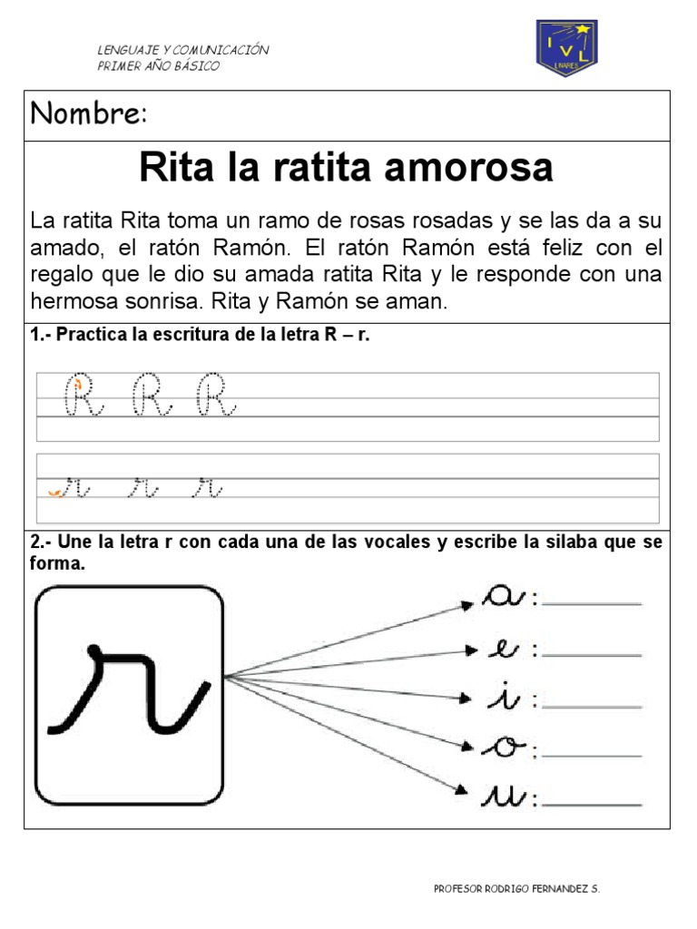Guia Lenguaje Letra R | PDF | Artes del Lenguaje y Comunicación ...