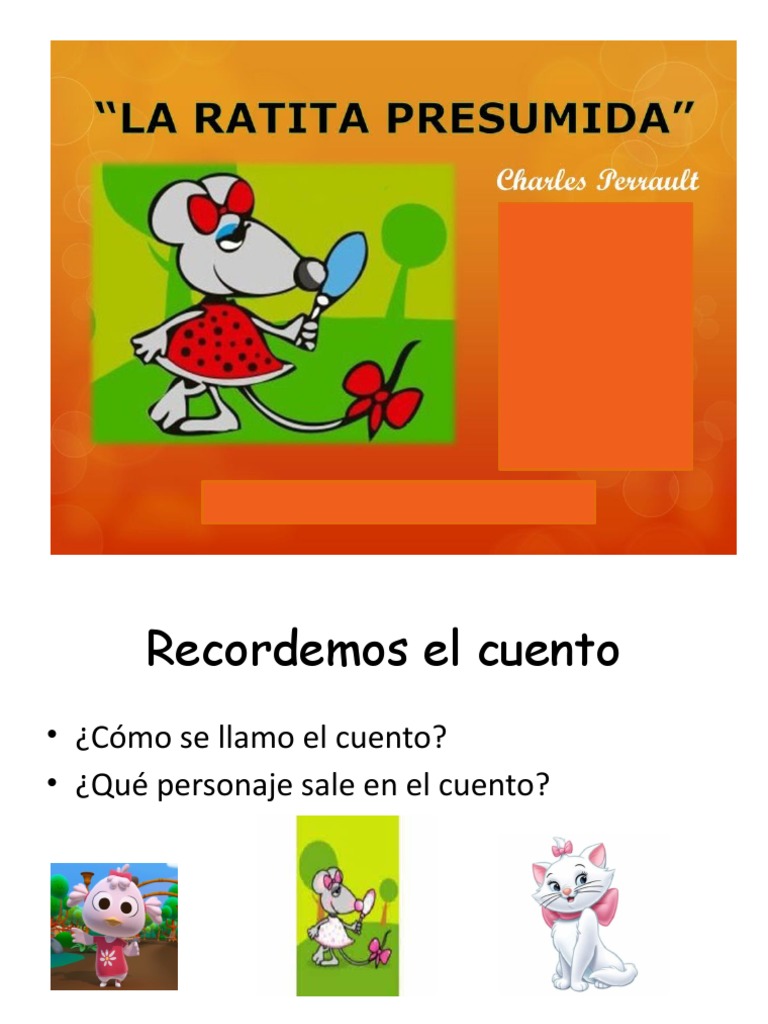 La Ratita Presumida Cuento | PDF