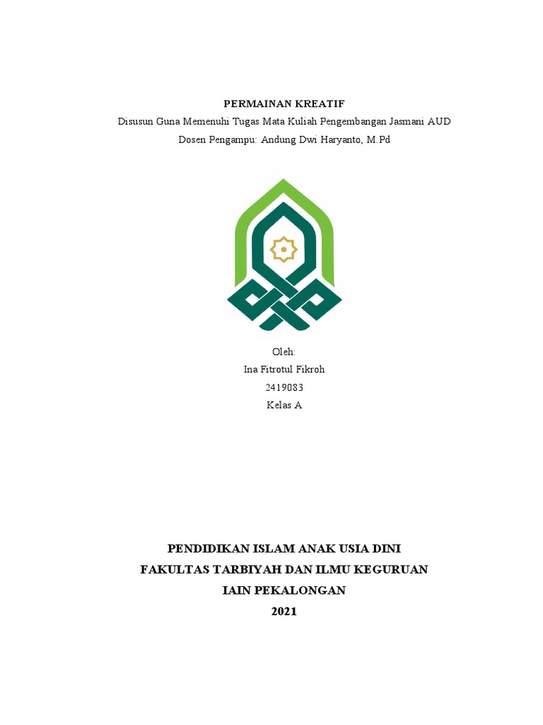 Ina Fitrotul Fikroh - 2419083 Permainan Kreatif | PDF