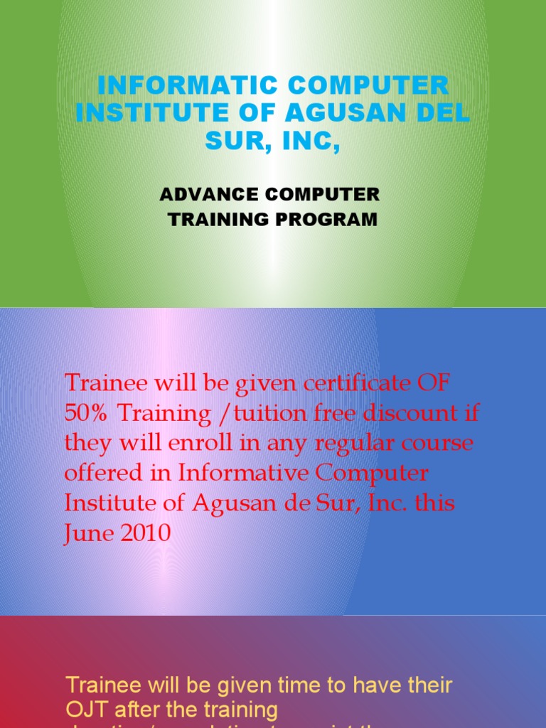 Informatic Computer Institute of Agusan Del Sur J | PDF