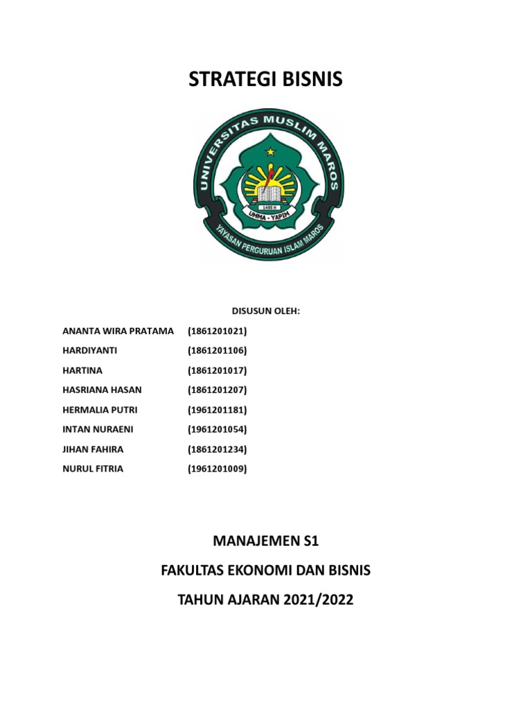 Strategi Bisnis | PDF
