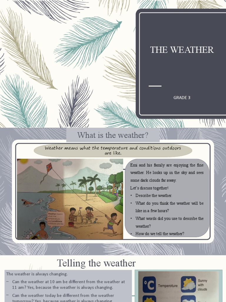 The Weather: Grade 3 | Download Free PDF | Cloud | Rain