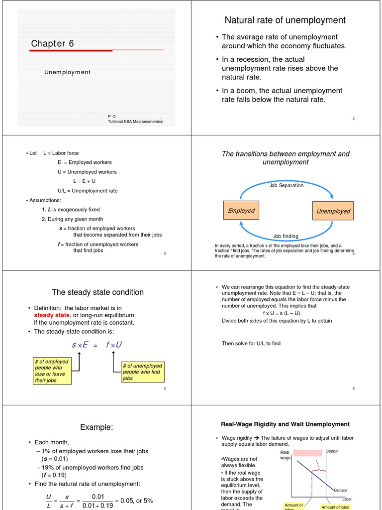 Chapter 6 - Unemployment | PDF | Unemployment | Social Science