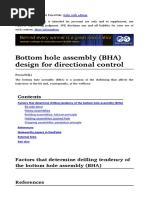 Bottom Hole Assembly (BHA) Design For Directional Control-1 | PDF ...