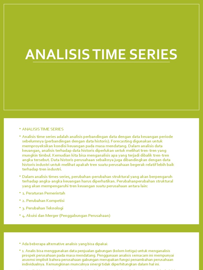 Analisis Time Series | PDF