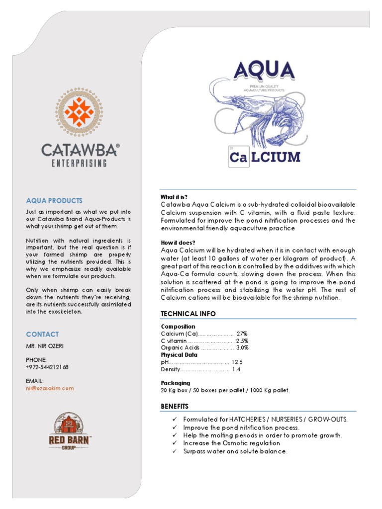 Aqua Products: Technical Info | PDF | Chemical Substances | Chemistry