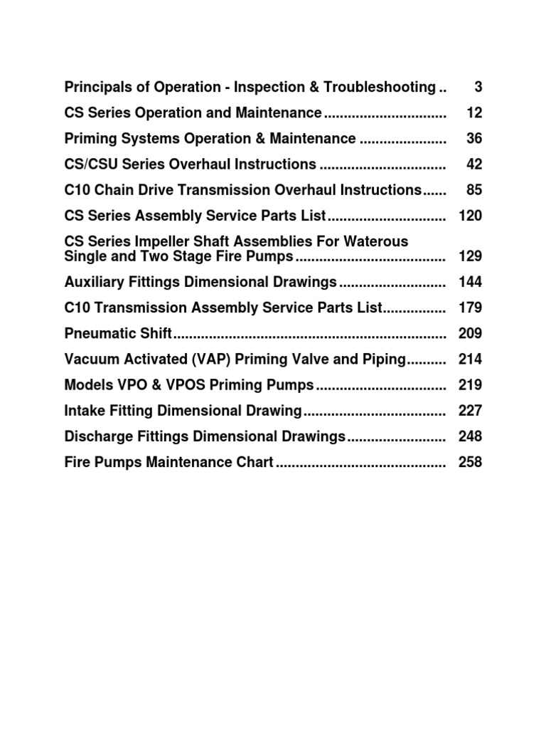 Waterous Manual Fire | PDF | Pump | Valve