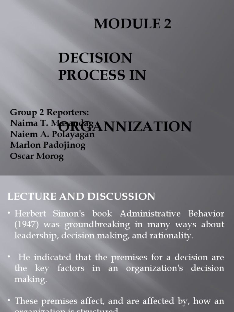 Political Decision-Making Models | PDF | Leadership | Power (Social And ...