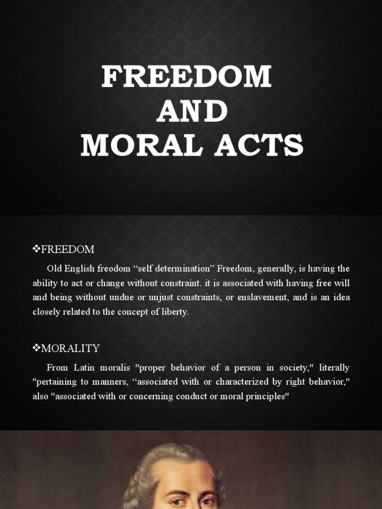 01-FREEDOM and MORALITY | PDF | Free Will | Immanuel Kant