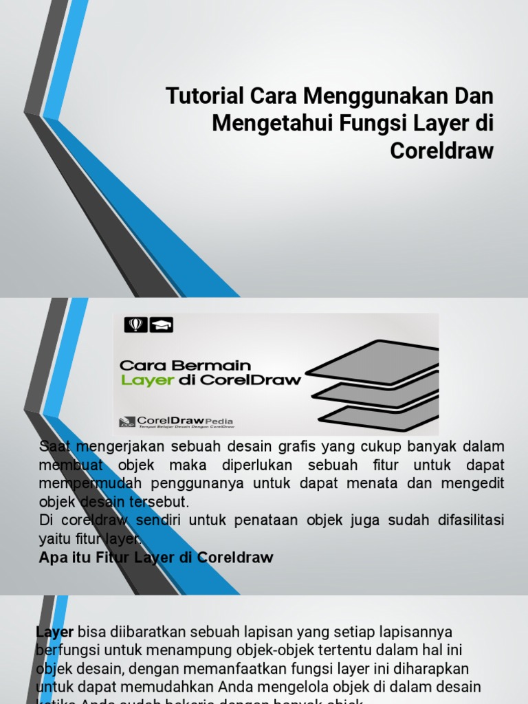 Fungsi dan Cara Menggunakan Layer Corel | PDF