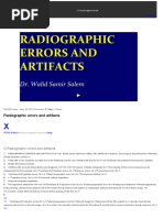 Common Errors in Dental Radiography | PDF