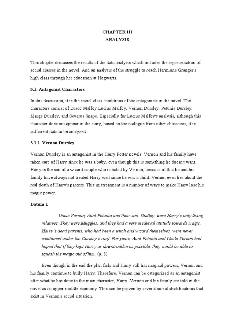 Chapter III | PDF | Harry Potter