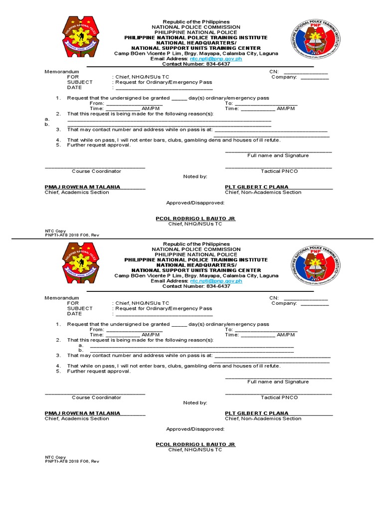 Passes Form | PDF | Government