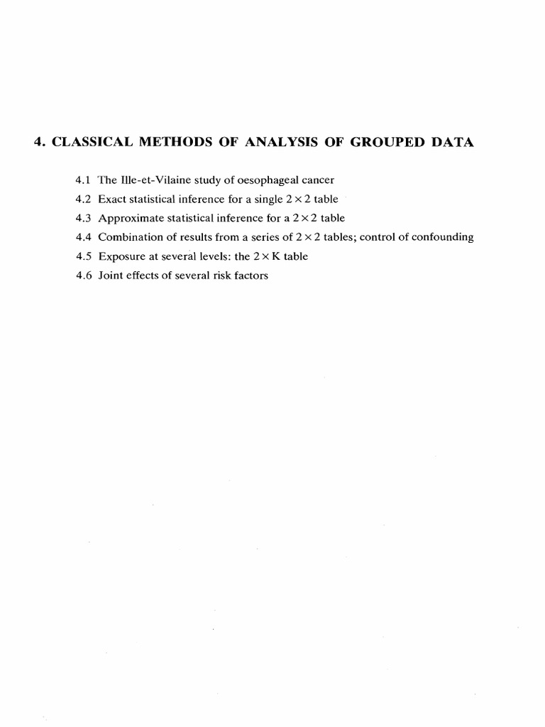 Classical Methods of Analysis of Grouped Data: X X X X | Download Free ...