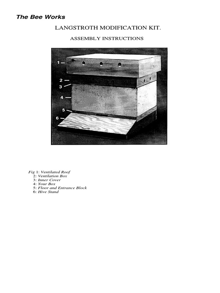 Langstroth Modification Kit | PDF | Insect Rearing | Beekeeping