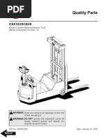 CBD15 Electric Pallet Truck Parts Manual | PDF | Screw | Vehicle Technology